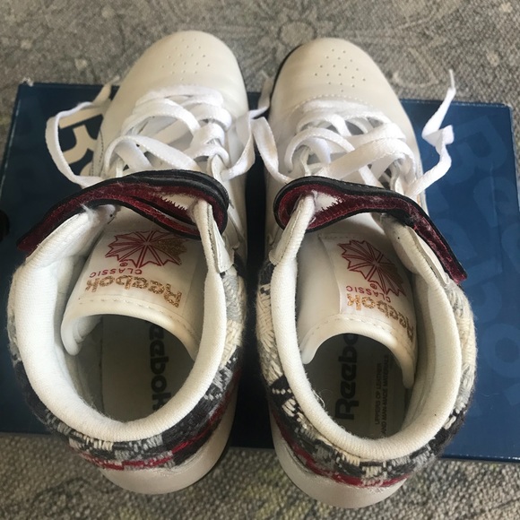 Reebok | Shoes | Pearl White Fs Hipatterns Classic Reeboks | Poshmark